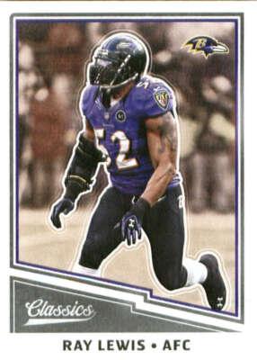 2017 Panini Classics #175 Ray Lewis Baltimore Ravens Football Card NM ...