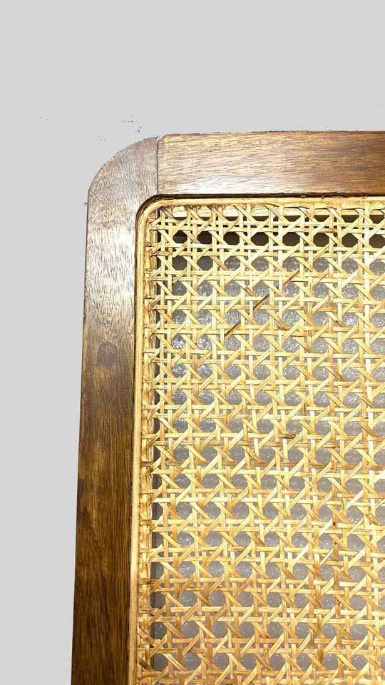 wooden cane bathroom divider, 8 feet hard wood and cane knitted ...