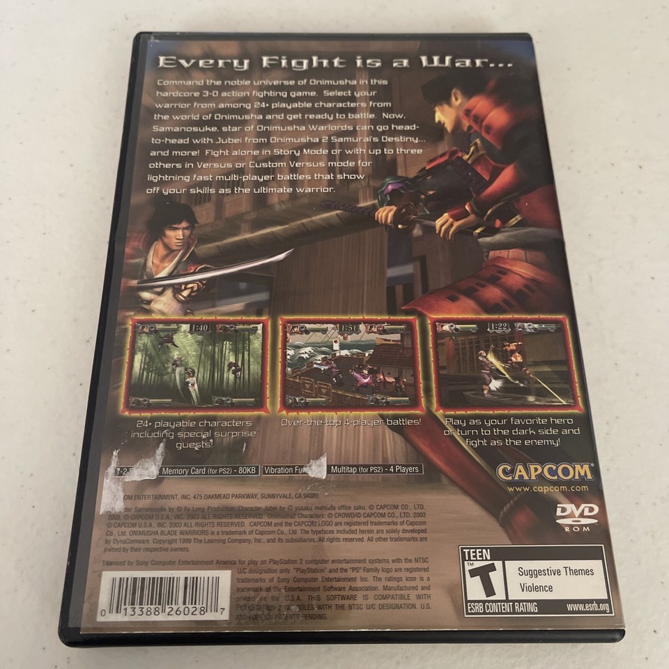 Onimusha Blade Warriors Sony PlayStation 2 PS2 Complete CIB Tested ...