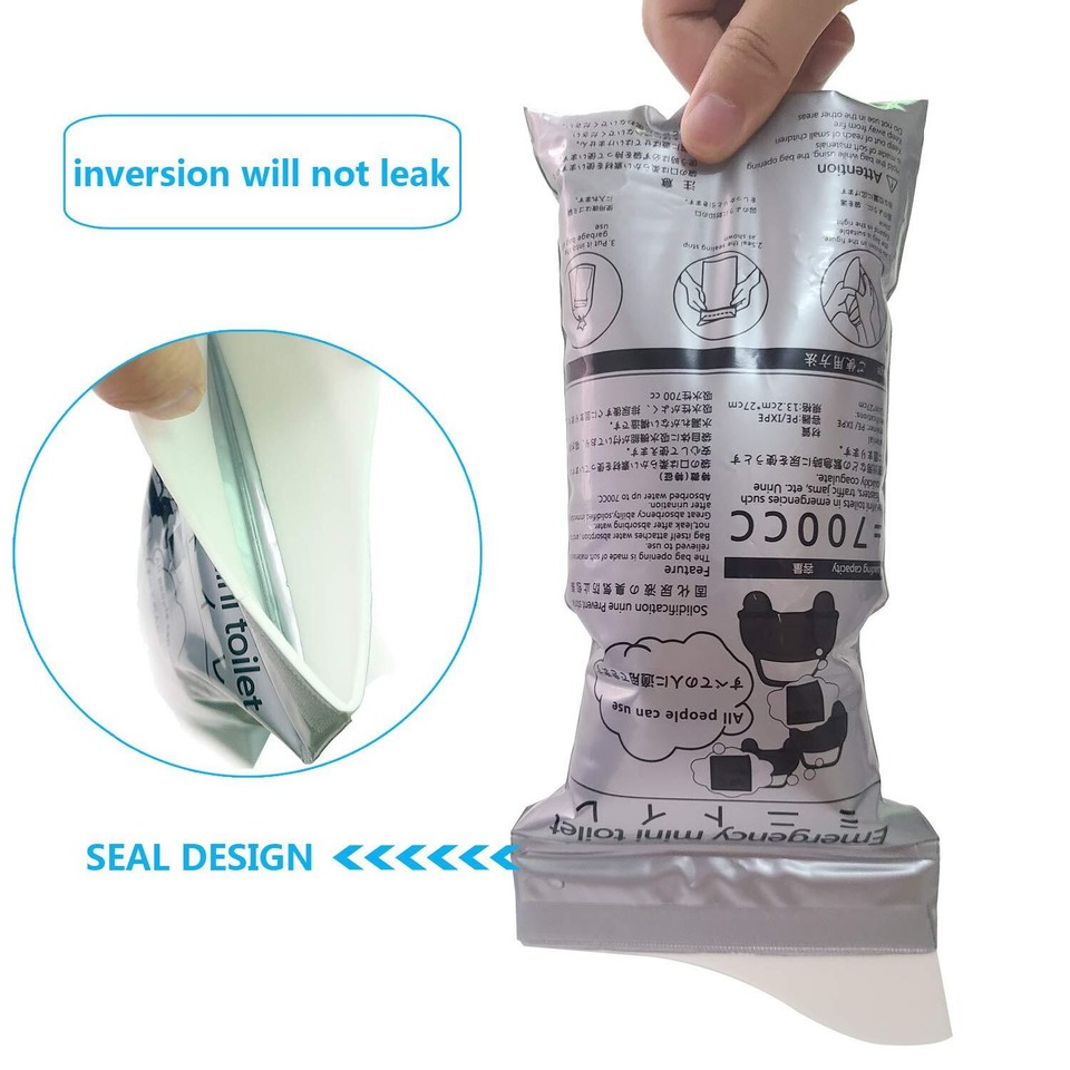 16 PCS Disposable Emergency Urinal Bag, Travel Pee Portable Camping Pee ...