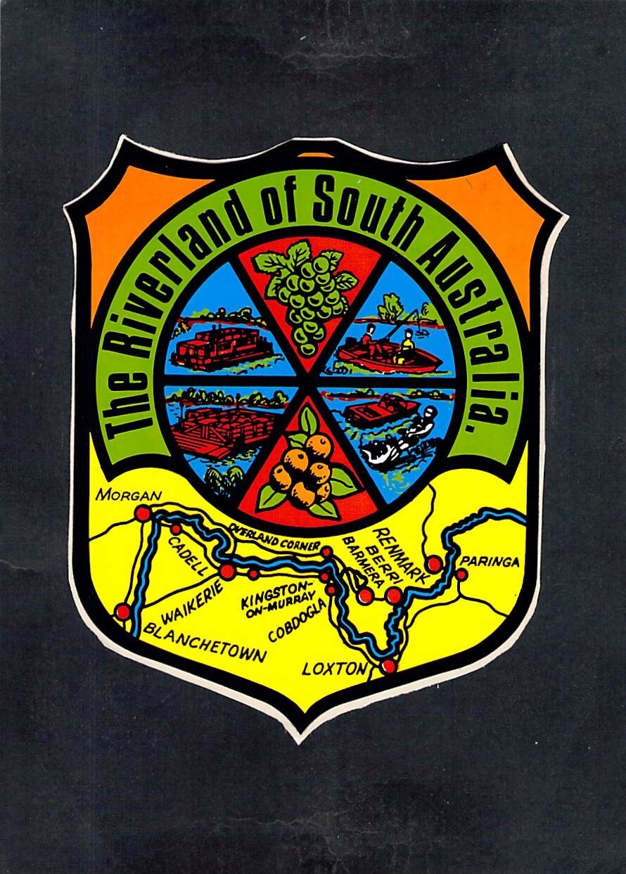 M2968 Australia SA Riverland Map Sticker | eBay