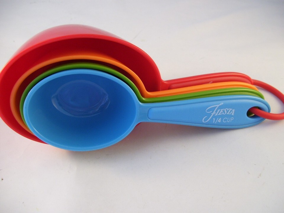 Fiesta 4-PC Measuring Cup Set Hard Plastic Cambridge NEW NWOT Unused ...