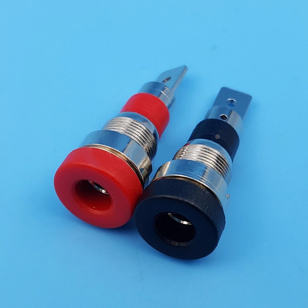 Banana Plug Binding Connector Non-insulated 10Pcs 4mm Post Chassis ...