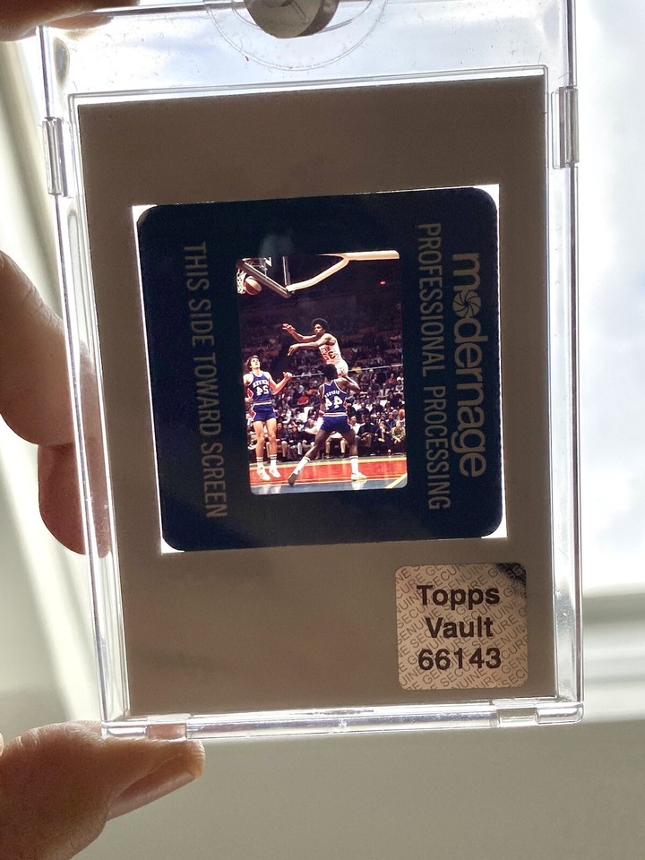 1976 Topps Vault Julius Erving Original Color Slide Photo Negative 1/1 ...