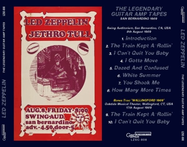 LED ZEPPELIN - THE LEGENDARY GUITAR AMP TAPES: SAN BERNARDINO 1969 (CD ...