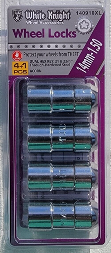 White Knight 140910XL Wheel Lock Set 14mm x 1.50 | eBay