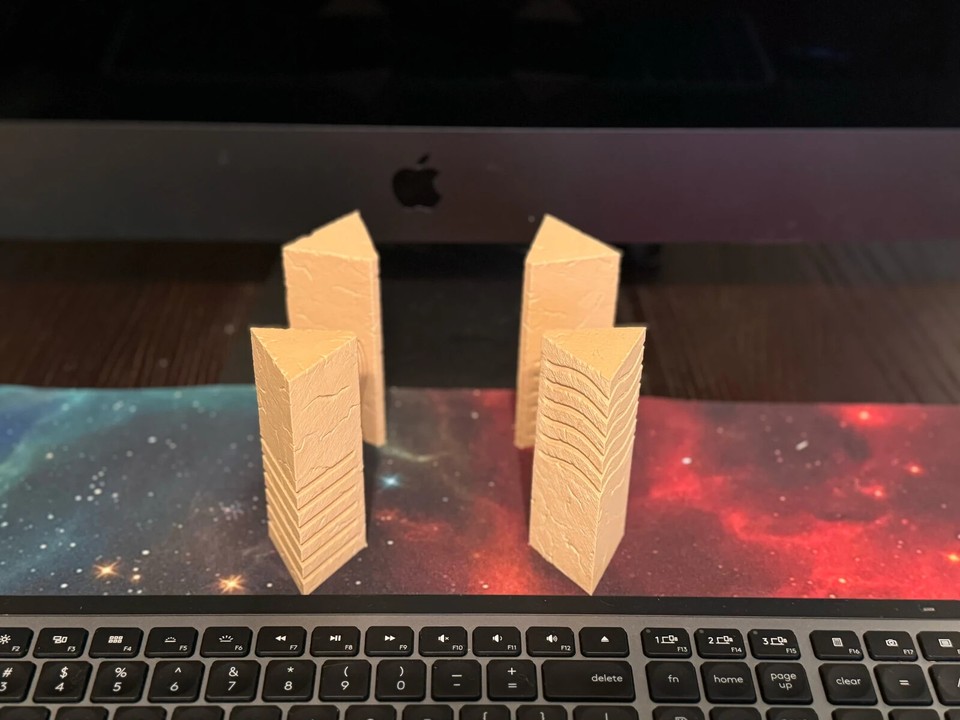 The 5th Element Desktop Size Movie Prop - Set of Four Elemental Stones ...