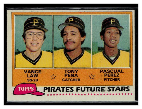 1981 Topps #551 Pirates Future Stars - Law / Pena / Perez RC | eBay