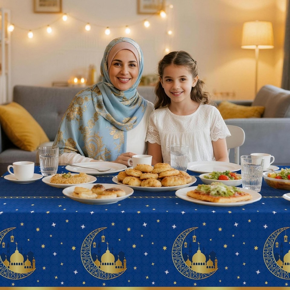 Childom 3 Pack Ramadan Table Cloth,Ramadan Decorations for Home,54" x ...
