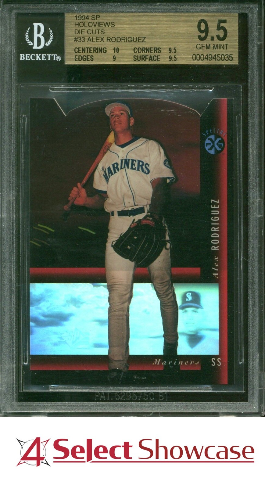 1994 SP HOLOVIEWS DIE-CUTS #33 ALEX RODRIGUEZ RC MARINERS BGS 9.5 | eBay