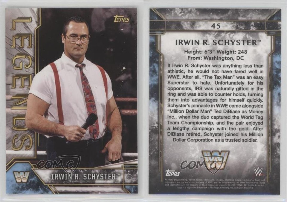 2017 Topps Legends of the WWE Mike Rotunda Irwin R Schyster #45 1z6 | eBay