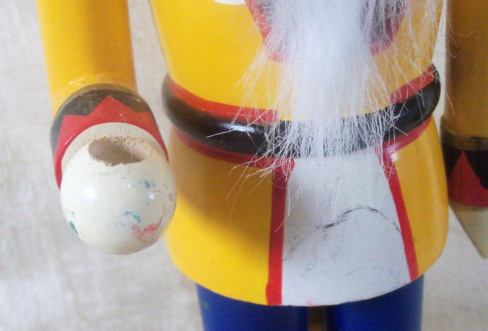 Yellow Nutcracker 13" Wooden Christmas Holiday Decoration - SEE ...