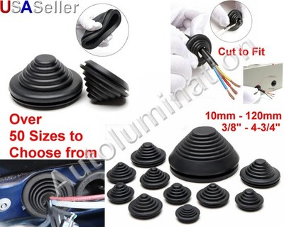 Firewall Boot Grommets Body Engine Wire Wiring Harness Round Black ...