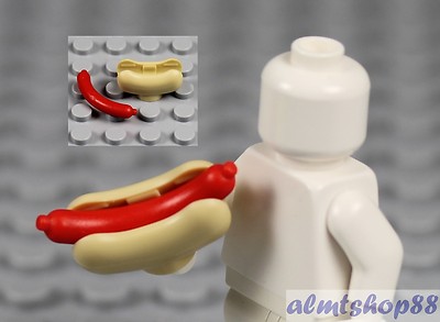 LEGO - Hot Dog Sausage w/ Bun - Minifigure Food Links Kitchen Picnic ...