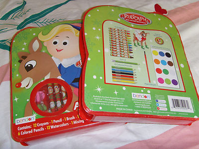 NEW Rudolph The Red Nosed Reindeer Children's Art craft Christmas set ...