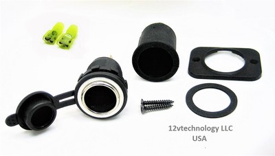 Waterproof Heavy Duty 25 Amp 12V Plug Lighter Socket High Power Outlet ...
