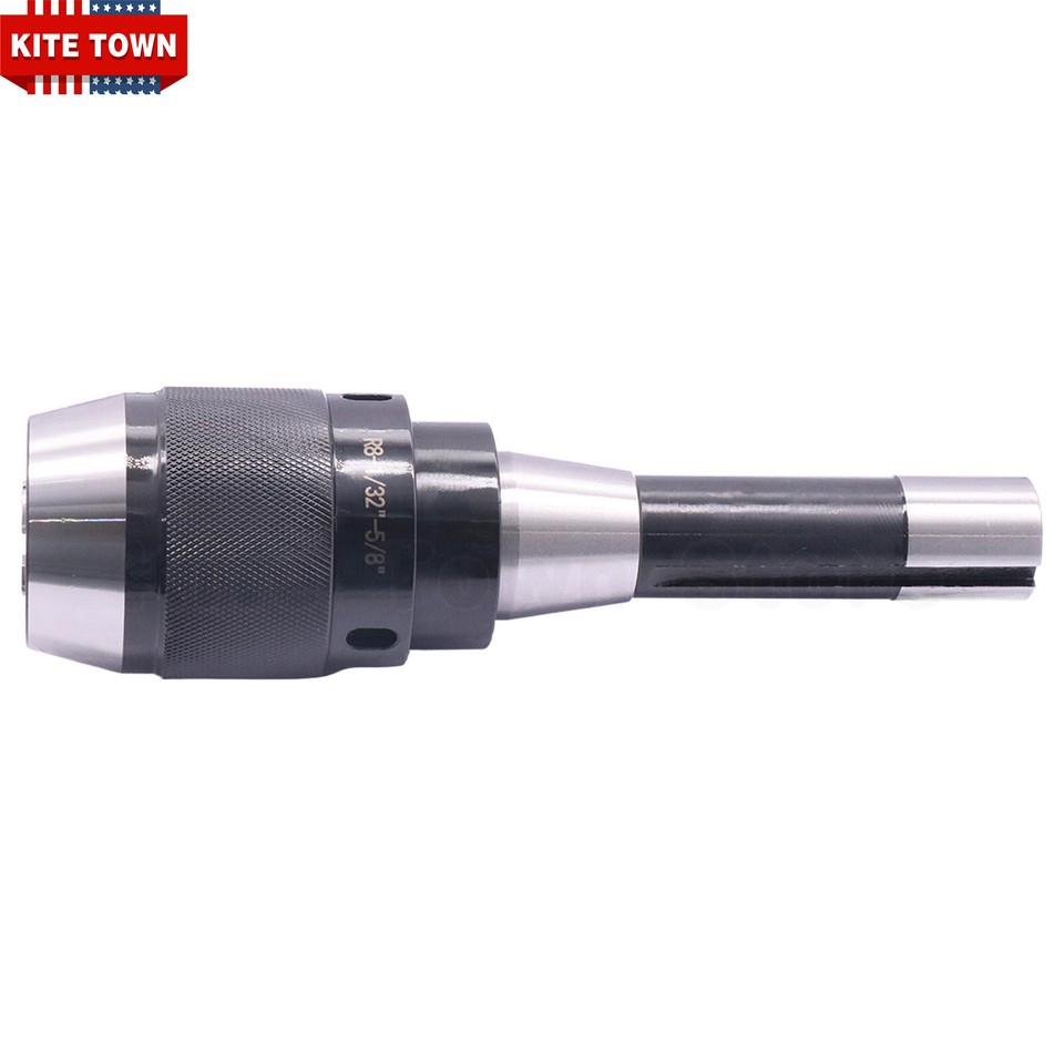 1/32"-5/8" Standard Keyless Drill Chuck with Integral Shank R8 Arbor US ...