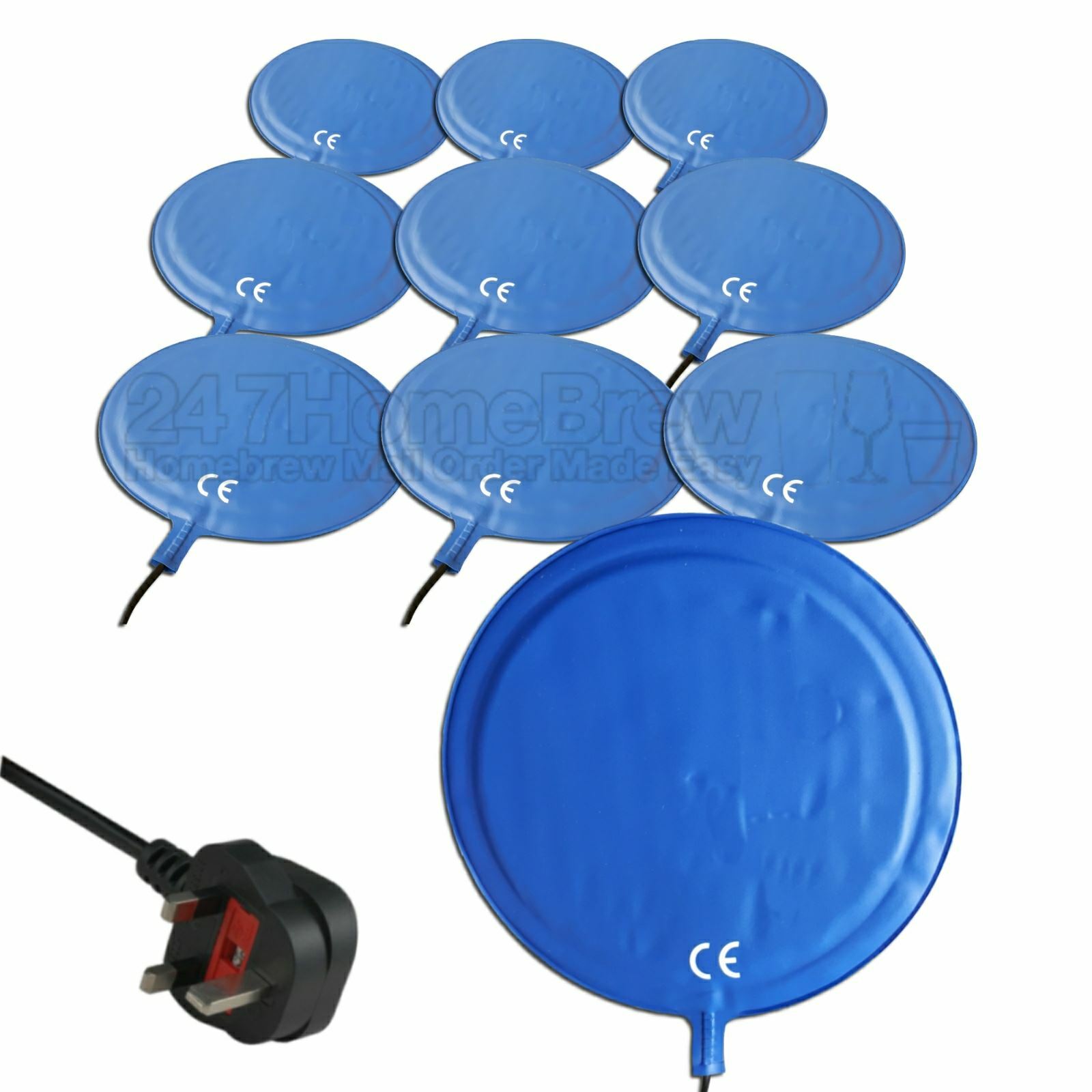 Heat Pad Flexible Heat Mat for Buckets Barrels Keg Demijohns Wine Beer ...