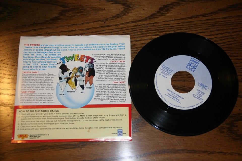 THE TWEETS VINYL 45 DANCE LITTLE BIRD (THE BIRDIE SONG) P/S NEW ...