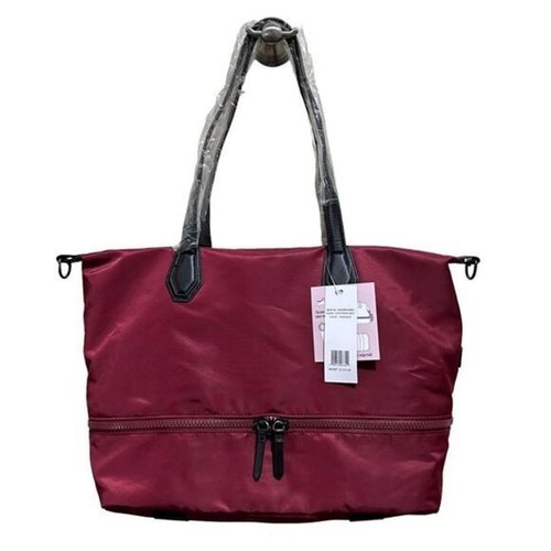 Beautiful Mondani New York Maroon Lined Yoga Tote Weekender Bag | eBay