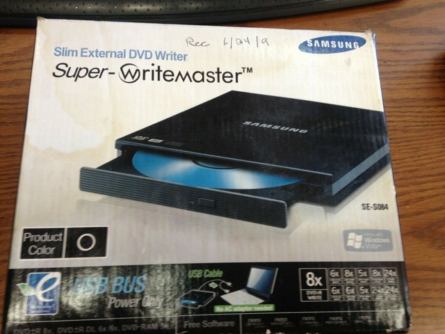 Samsung DVD Writer Se-s084 Super Writemaster Slim External Drive for ...