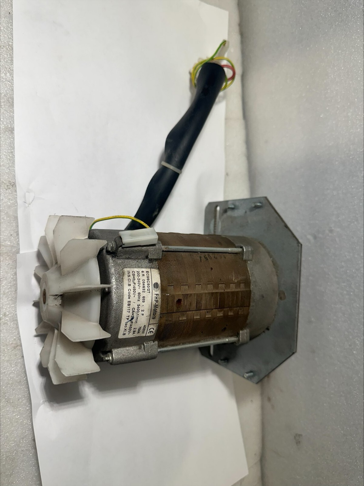 DRYER DRUM MOTOR FOR WASCOMAT TD3030, 200-240V 2PH P/N: 487021575 [USED ...