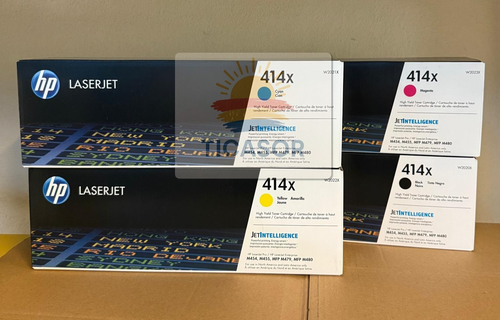 HP 414X High-Yield Toner Cartridge Set-Black, Cyan, Magenta, Yellow ( 4 ...