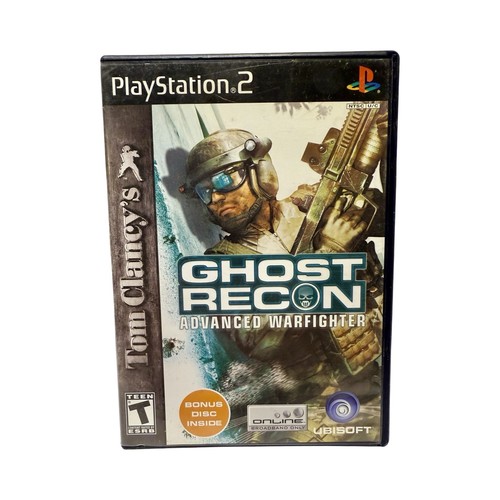 PS2 Tom Clancy's Ghost Recon: Advanced Warfighter Video Game w Case ...