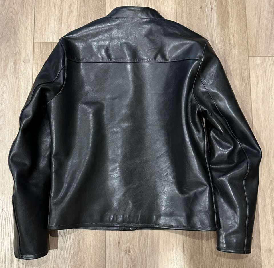 J100 Café Racer Teacore Horsehide Leather Jacket Black Men’s XL ...