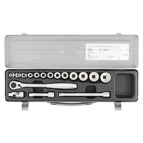 Tone Socket Wrench Set, 9.5mm (3/8") Drive, 1560MH, 17 Pieces, Silver ...