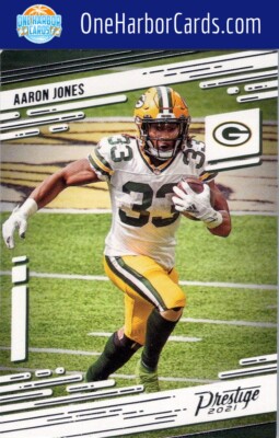 2021 Panini Prestige Green Bay Packers Football Card #105 Aaron Jones ...
