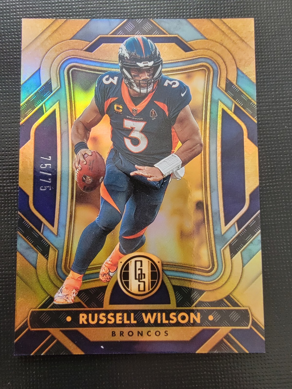 Russell Wilson 2023 Panini Gold Standard Platinum Football Card 75/75 ...