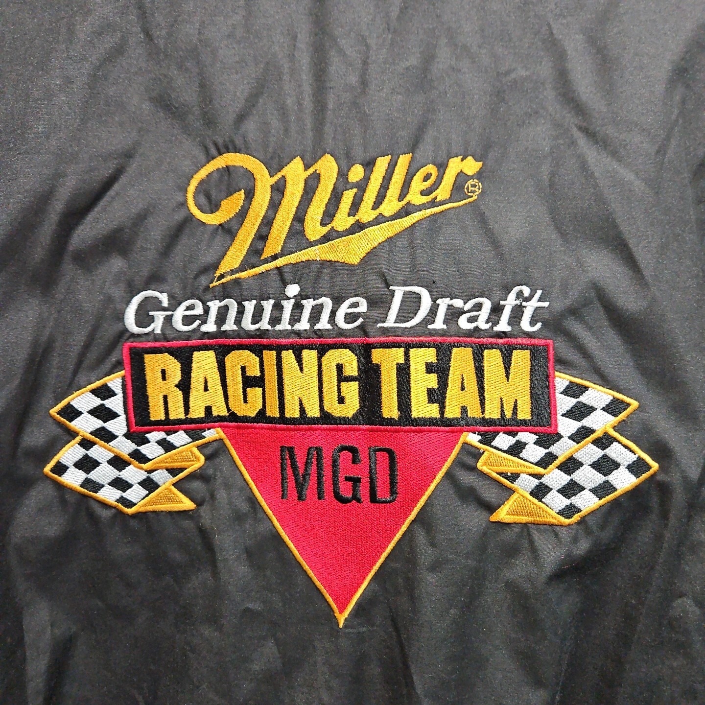 Vtg Miller Genuine Draft 1993 Nascar Racing Team Rusty Wallace Jacket ...