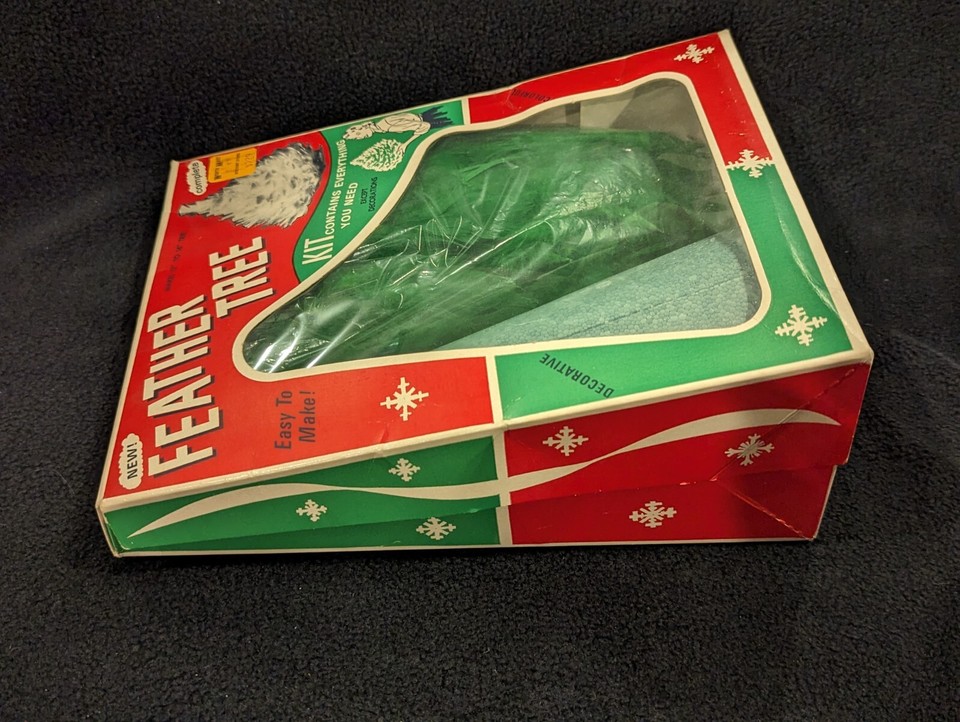 Vintage Christmas Feather Tree Kit | eBay