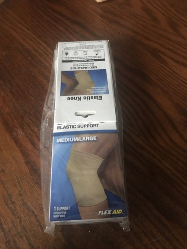 Lot of 2 Flex Aid Elastic Knee Stabilizer Support Wrap Medium/Large New ...