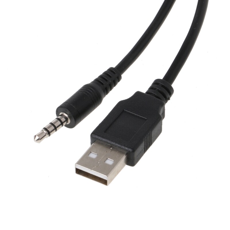 3.5mm AUX USB Extension Cable Adapter 1oocm Car Flush Mount Port Panel ...