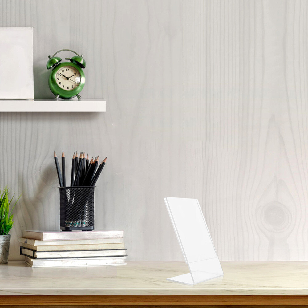 3 Pcs Photo Frame Acrylic Office Picture Frames Display for Desk Clear ...