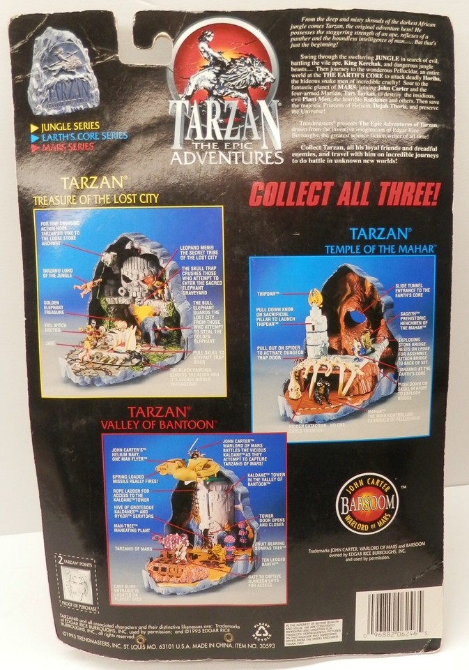 Vintage Tarzan Epic Adventures "Temple of the Mahar" Micro Folding ...