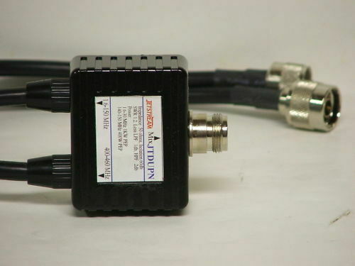 Jetstream JTDUPN Ham Radio 2m/70cm 144/444 MhzDuplexer w/ Pig Tails N ...