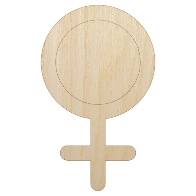 Venus Woman Female Gender Symbol Unfinished Wood Shape Piece Cutout DIY ...