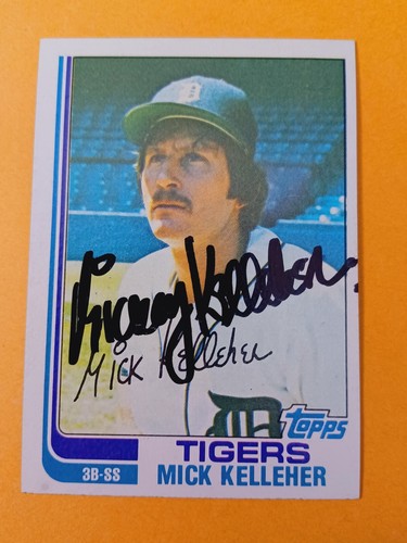 Mick Kelleher Signed 1982 Topps - Tigers - Autographed | eBay