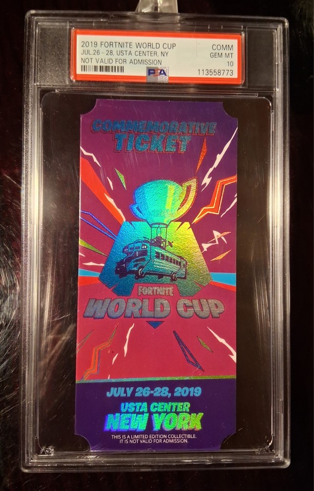 ️2019 Fortnite World Cup Comemerative Ticket ~ PSA 10 ~ POP 2 🔥 | eBay