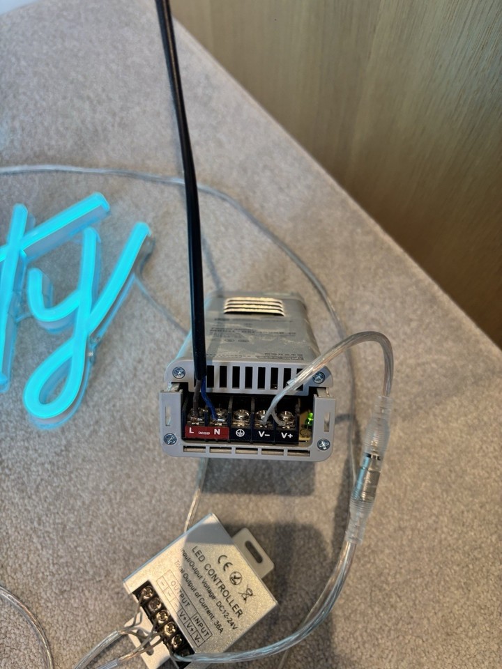 LED Neon Sign With Adjustable Brightness Remote “CREATE YOUR OWN ...