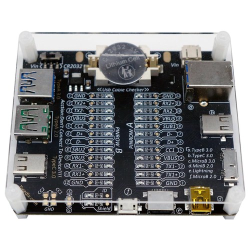 USB Cable Tester Board Checker Data Wire with Acrylic Case... | eBay