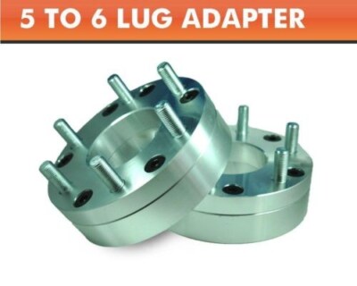 2 Wheel Adapters 5x4.5 to 6x135 ¦ Expedition F150 6 Lug Wheels On ...