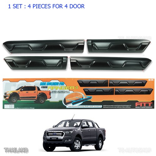 2012 - 2018 Side Molding Body Cladding Black FITT On Ford Ranger Pickup ...