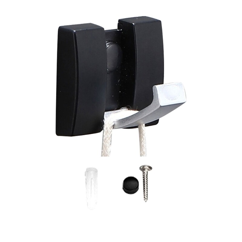 for Creative Wall Hooks Bedroom Coat Hanger Robe Hook Aluminum Alloy ...