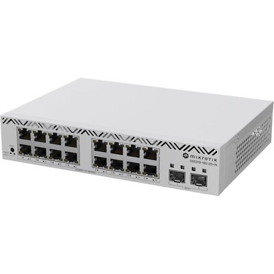 Mikrotik CSS318-16G-2S+IN Managed Network Switch, 16 Gigabit Ethernet ...