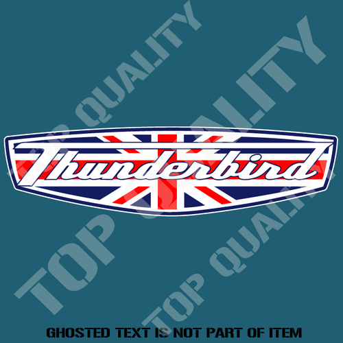 UNION JACK THUNDERBIRD DECAL STICKER SUIT TRIUMPH MOTORBIKE BIKE DECALS ...