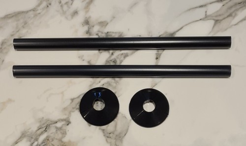 Radiator Pipe Covers & Collars - BLACK 15mm Pipe Shroud 300mm | eBay